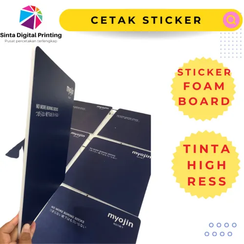 Cetak Sign Board Sticker Vinyl + Foamboard Custom Ukuran dan Desain ...